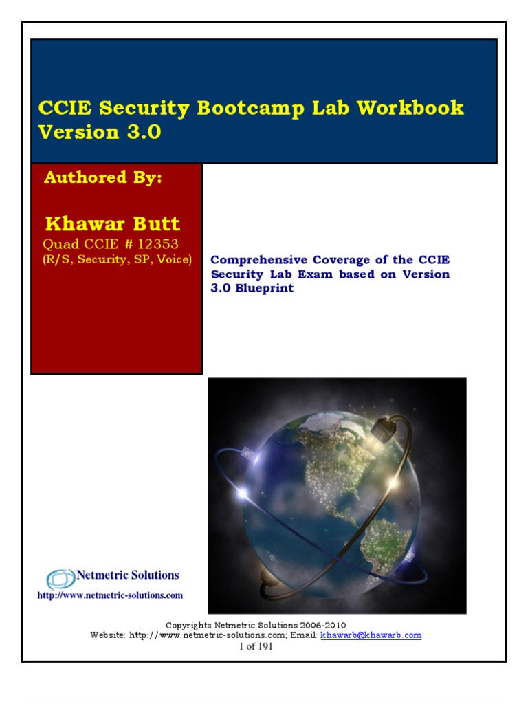 Khawar Butt Ccie Security V3 0 Pdf Port Computer Networking Ip Address