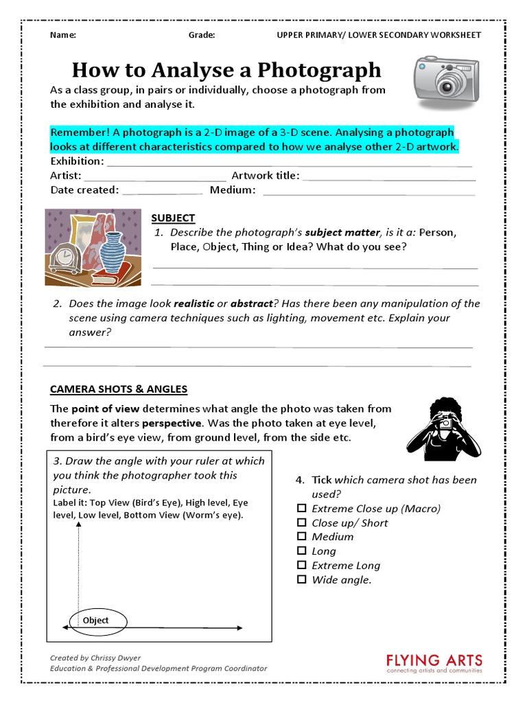Analysing Photos | PDF | Composition (Visual Arts) | Camera