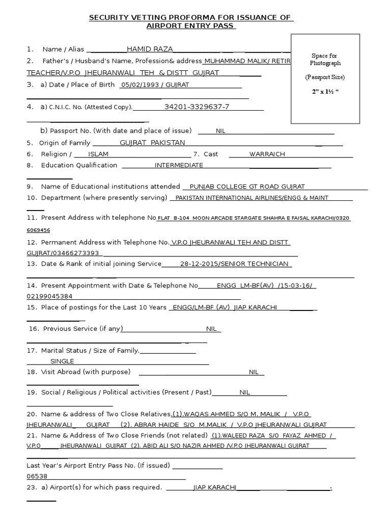 IB Security Vetting - Doc 01 | PDF | Government And Personhood | Government