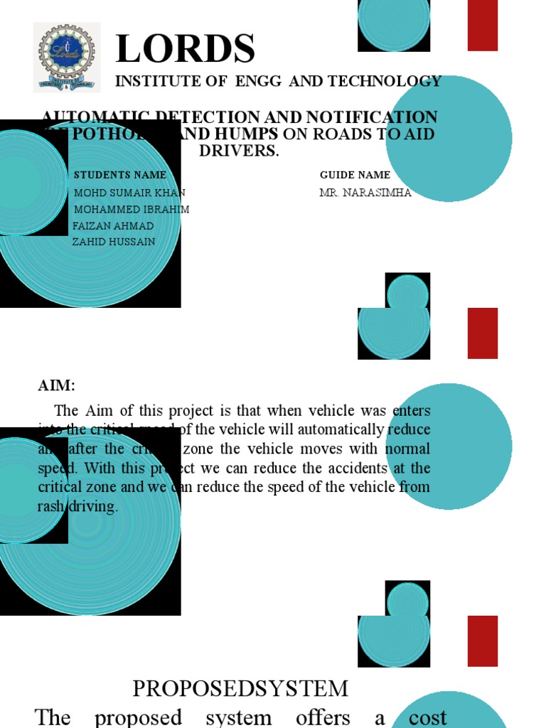 Automatic Detecton and Notification of Potholes PDF | PDF | Gsm ...