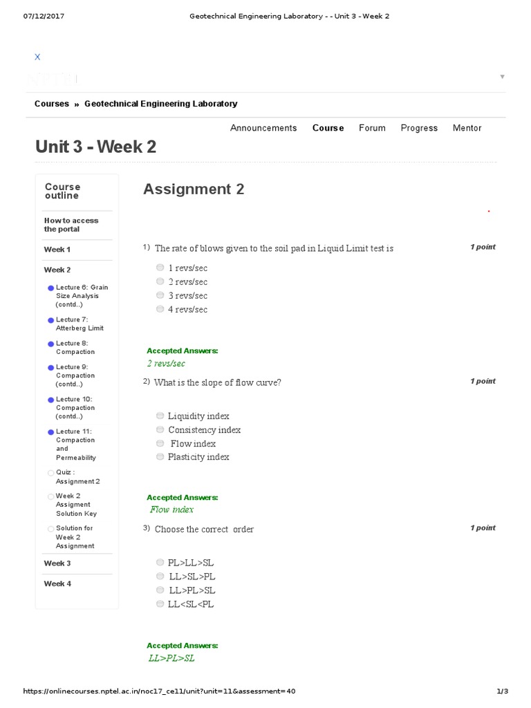 Unit 3 - Week 2: Assignment 2 | PDF | Earth Sciences | Materials