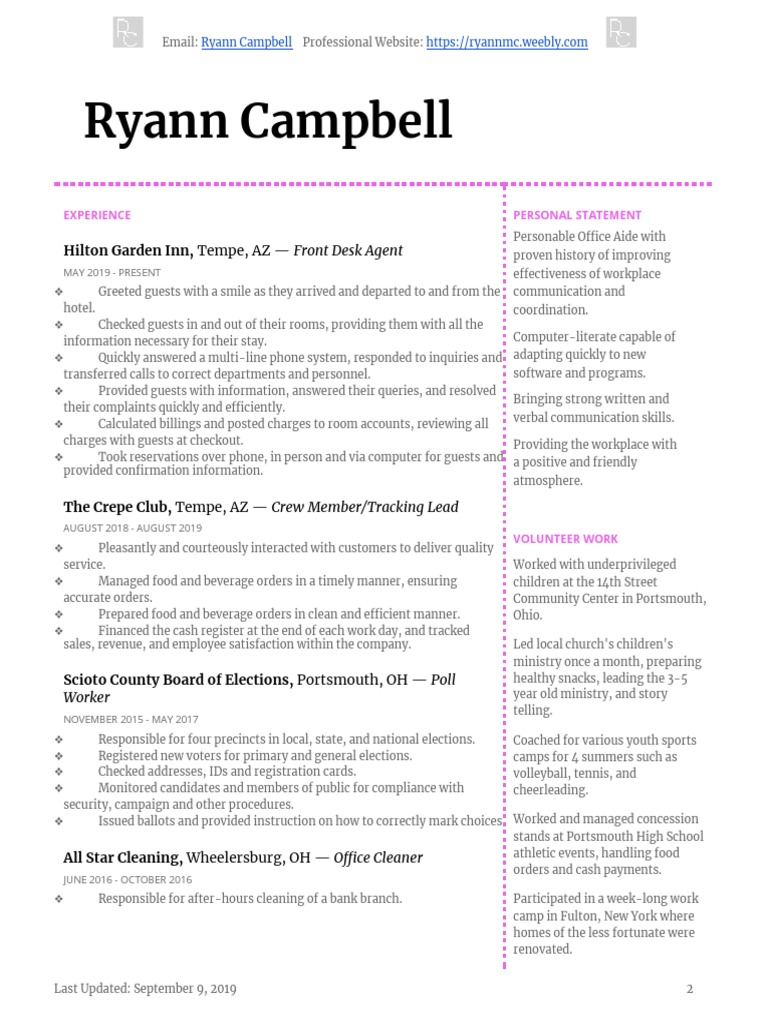 RC Edt Resume 2019 | PDF | Business
