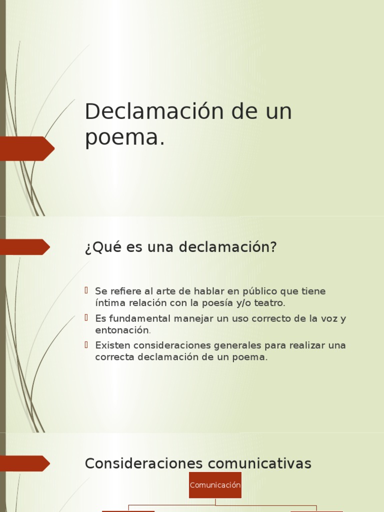 Declamación de Un Poema | PDF | Poesía