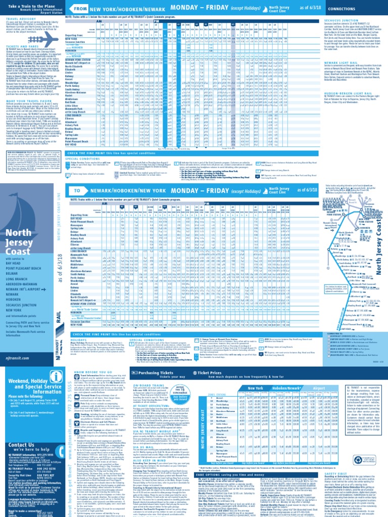 R0080 North Jersey Coast | PDF | Nj Transit | New Jersey