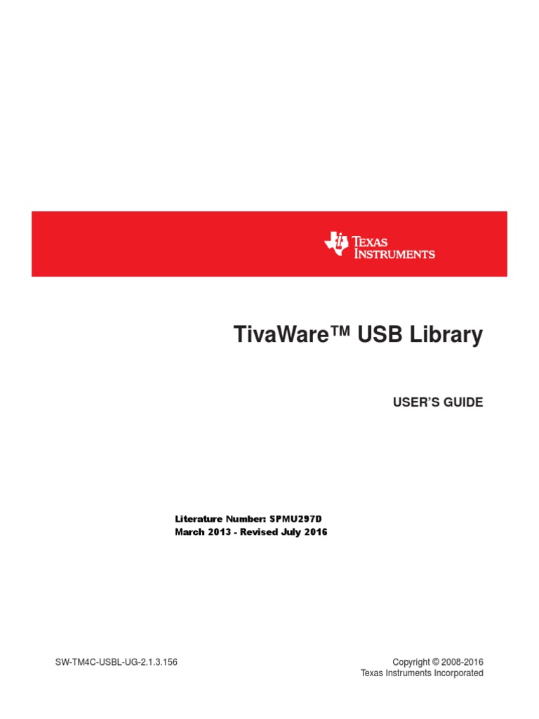 Spmu 297 D | PDF | Usb | Application Programming Interface