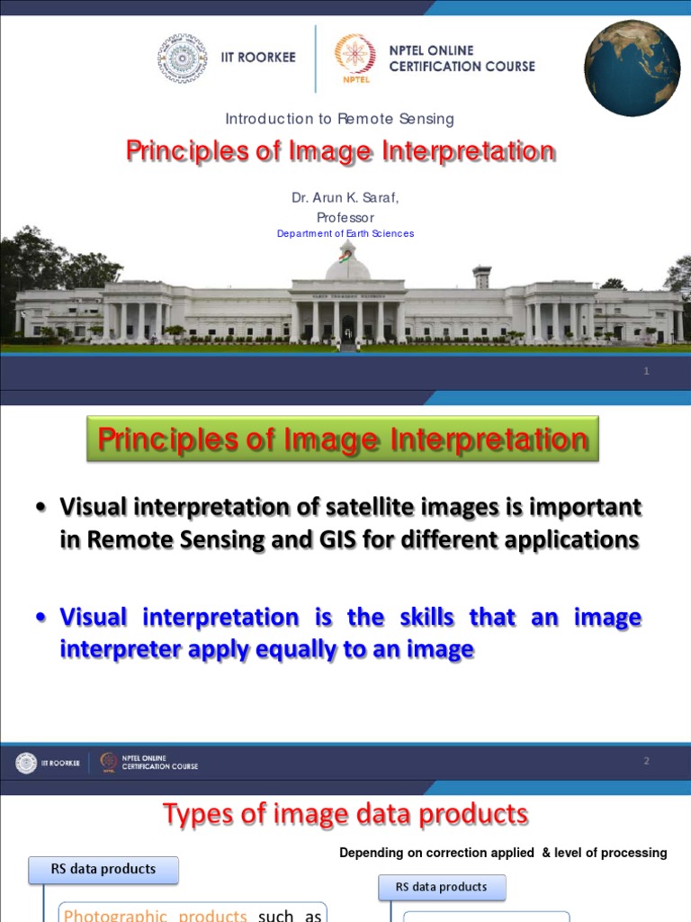 Week-2 Module-2 Principles of Image Interpretation | PDF ...