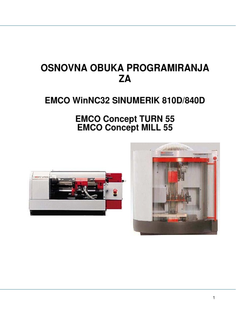 CNC MILL I TURN-Programiranje | PDF