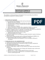 Warfarin Dosage and INR Chart | PDF
