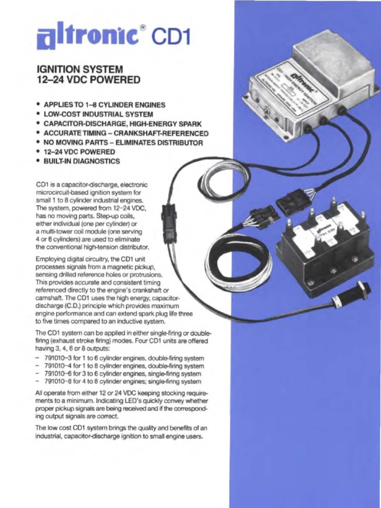Altronics CD1 BLLTN 06-1997 PDF | PDF | Ignition System | Manufactured ...