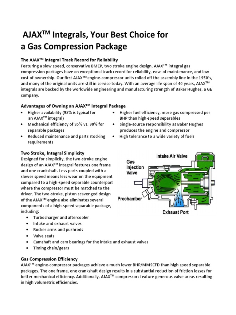 AJAXTM Integrals, Your Best Choice For A Gas Compression Package | PDF ...