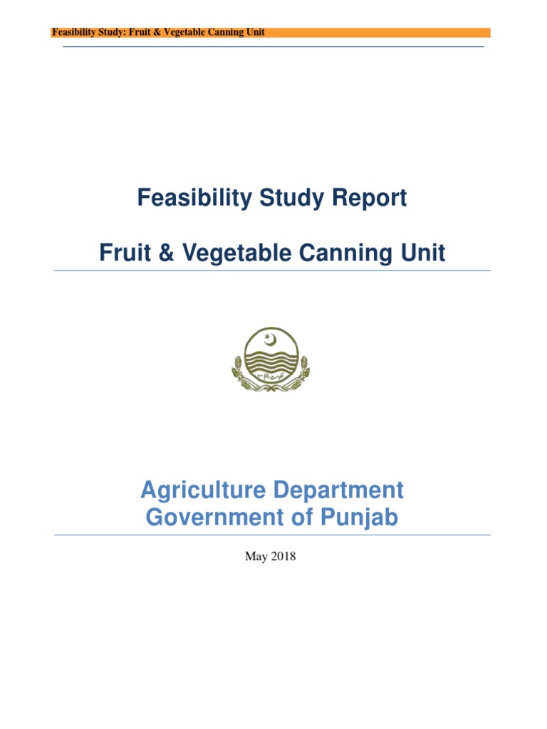 Fruit and Vegetable Canning Business Plan | PDF | Vegetables | Internal ...