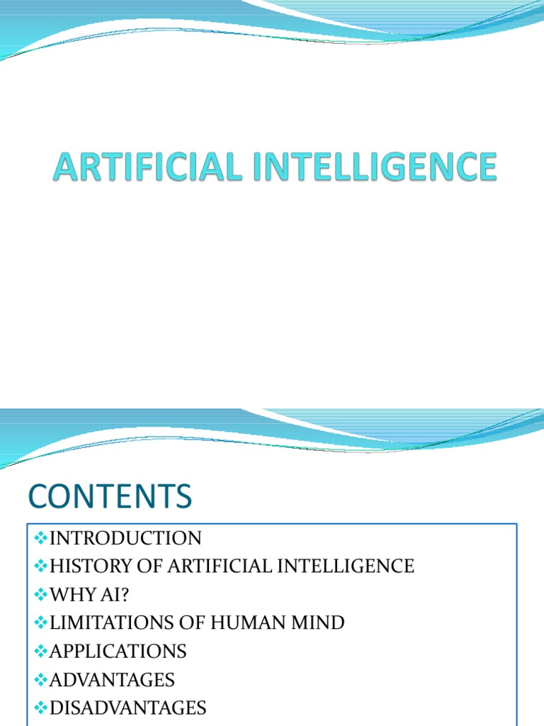 Artificial Intelligence | PDF | Artificial Intelligence | Intelligence ...