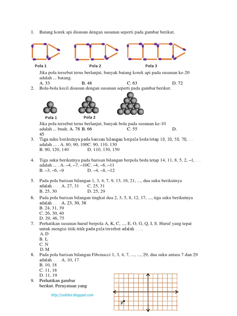 Soal Pts MTK Kelas 8 | PDF