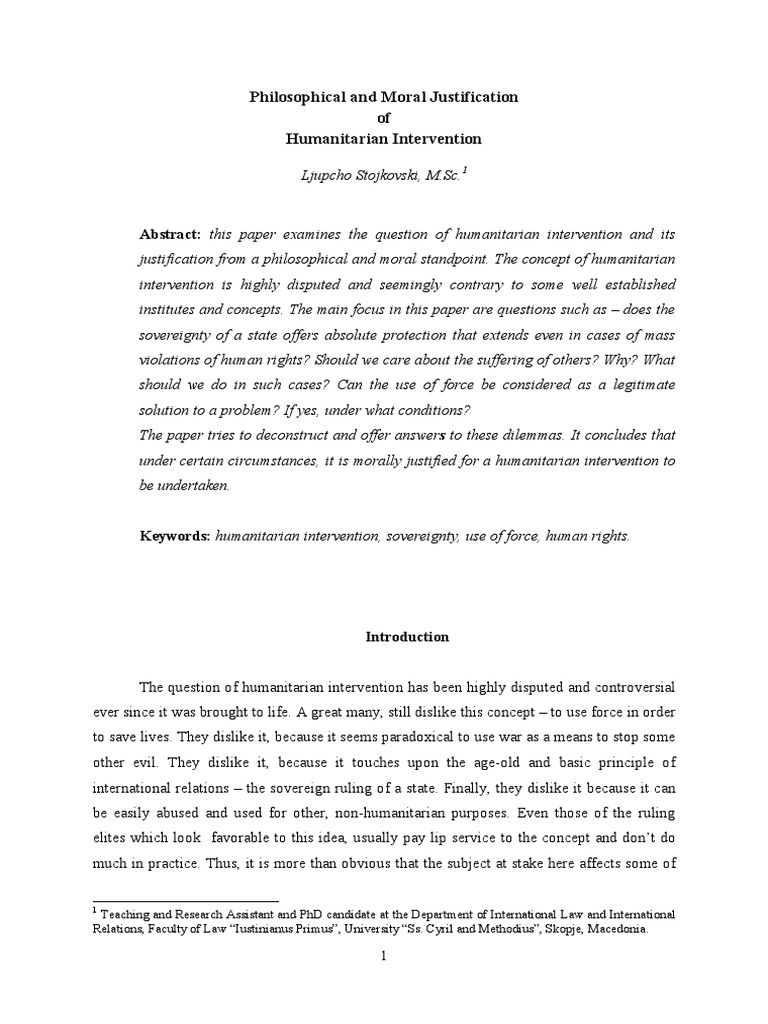 Philosophical and Moral Justification of PDF | PDF | Sovereignty ...