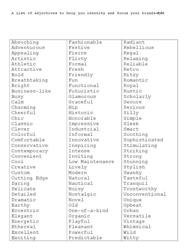 List of Words | PDF