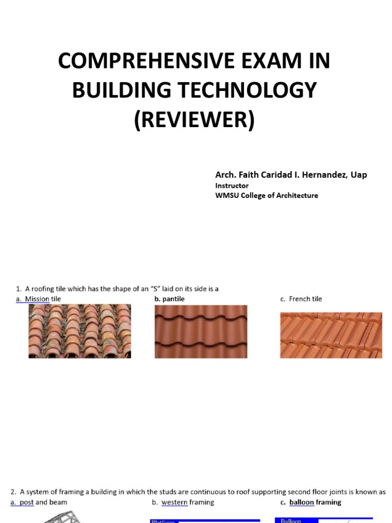 Building Technology Comprehensive Review | PDF | Building Technology ...