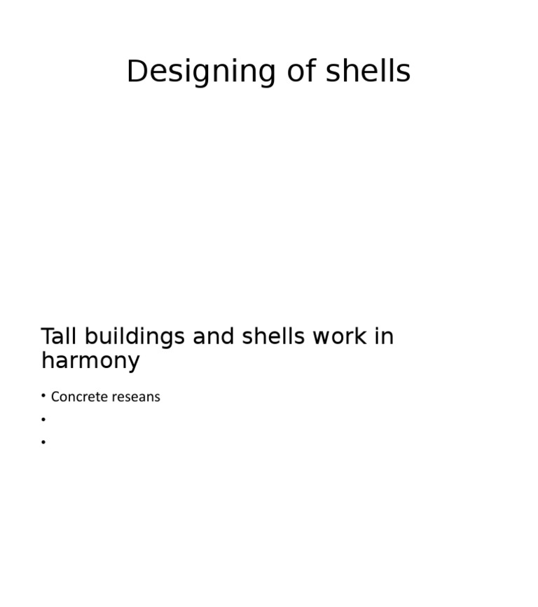 Shell Designing of | PDF