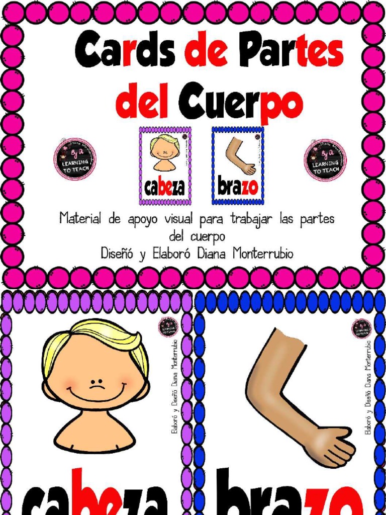 16 Cards Partes Del Cuerpo | PDF