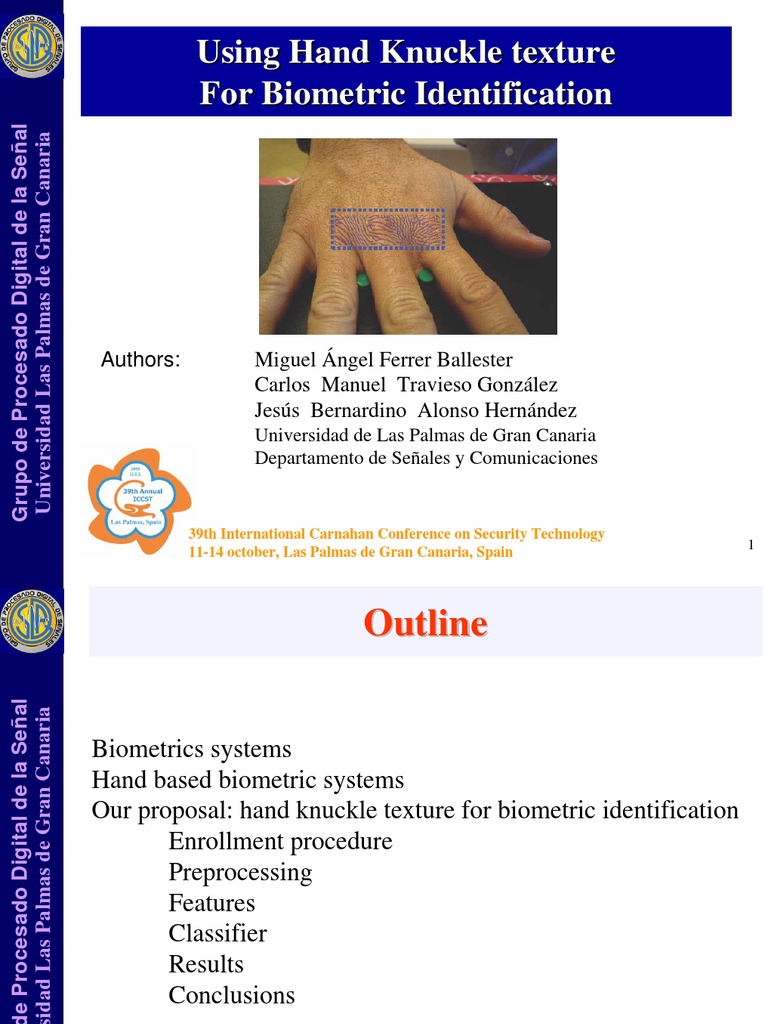 Using Hand Knuckle Texture For Biometric Identification | PDF ...