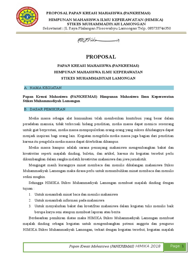 Proposal Dep. Penelitian Mading | PDF