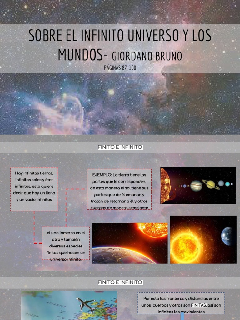 Sobre El Infinito Universo y Los Mundos | PDF | infinito | Campo ...