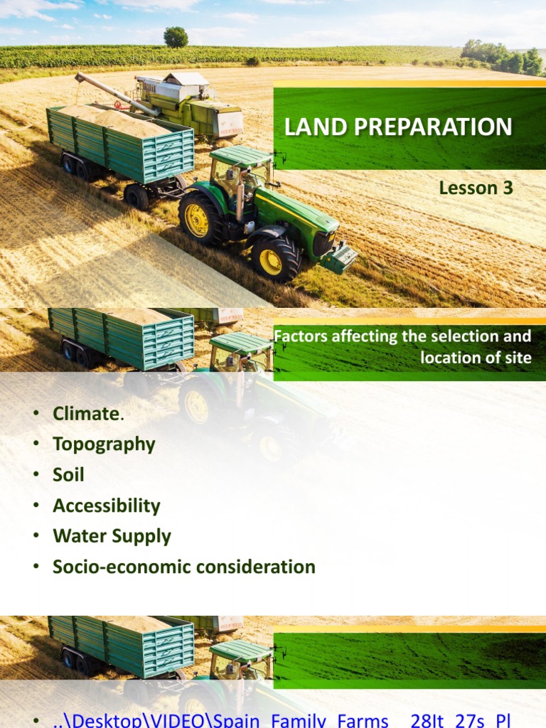 Land Preparation | PDF | Tillage | Soil