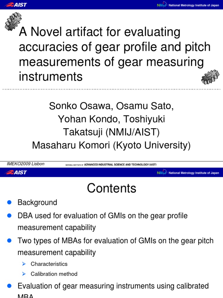 Evaluating Gear Measurement Accuracy | PDF | Gear | Fourier Transform