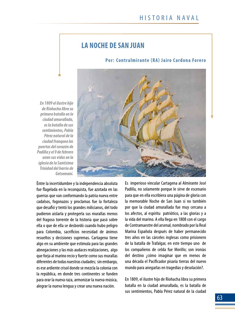 La Noche de San Juan Por Almirante Jairo Cardona Forero | PDF ...