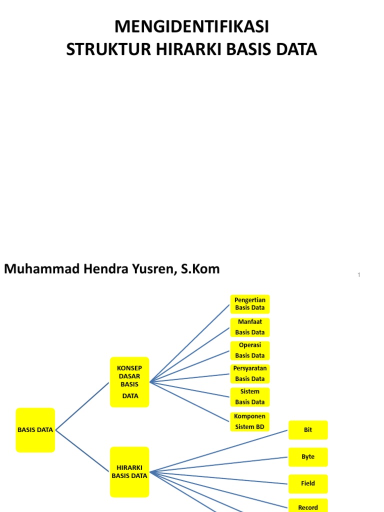 Hirarki Basis Data | PDF | Komputer