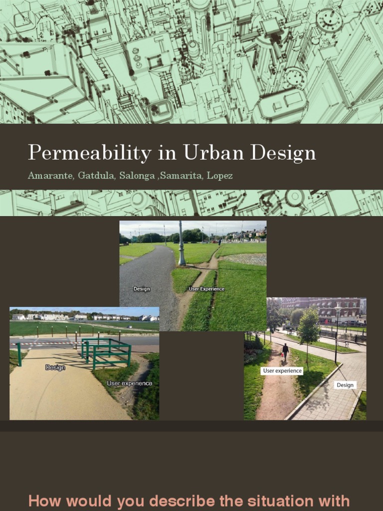 Permeability In Urban Design Pdf Pedestrian Street