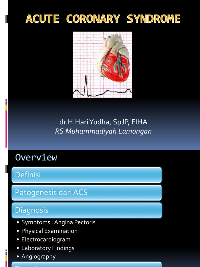 Acute Coronary Syndrome | PDF | Myocardial Infarction | Atheroma