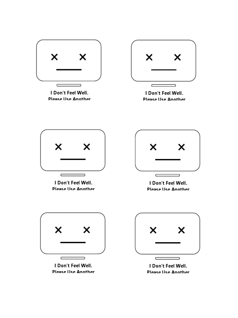 Out Of Service Cuttable Template
