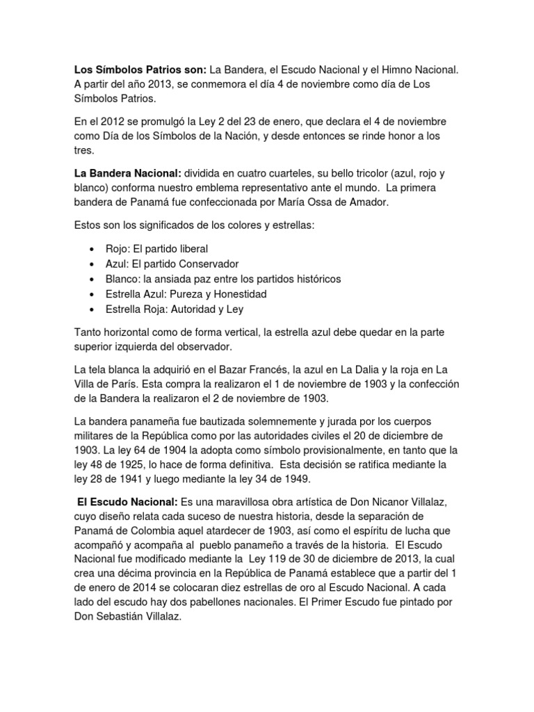 Los Símbolos Patrios | PDF | Los símbolos