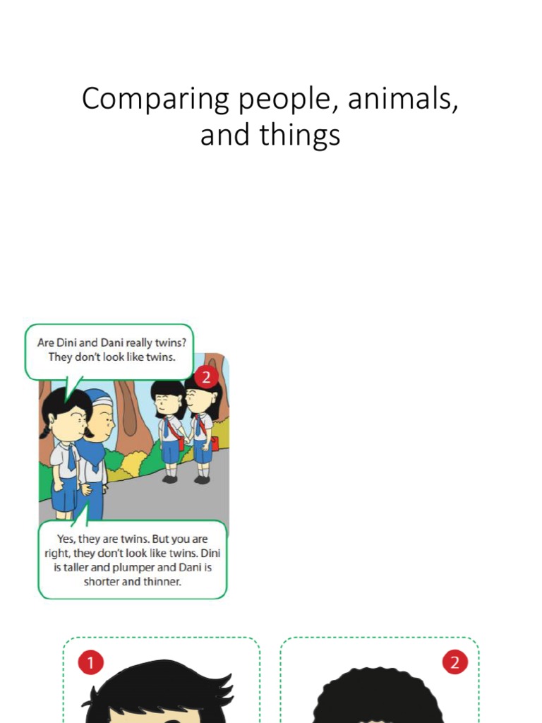 Comparing People, Animals, and Things | PDF