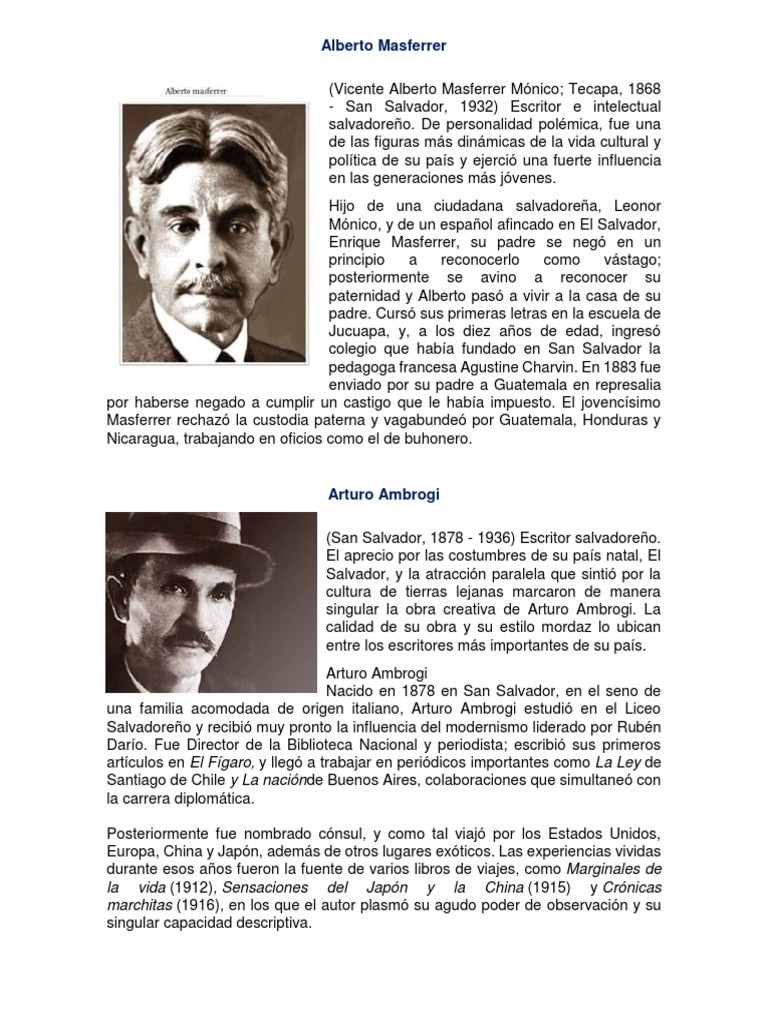 Alberto Masferrer | PDF | El Salvador | Guatemala
