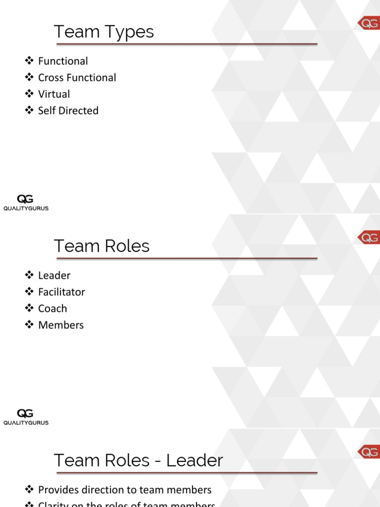 Team Types: Functional Cross Functional Virtual Self Directed | PDF ...