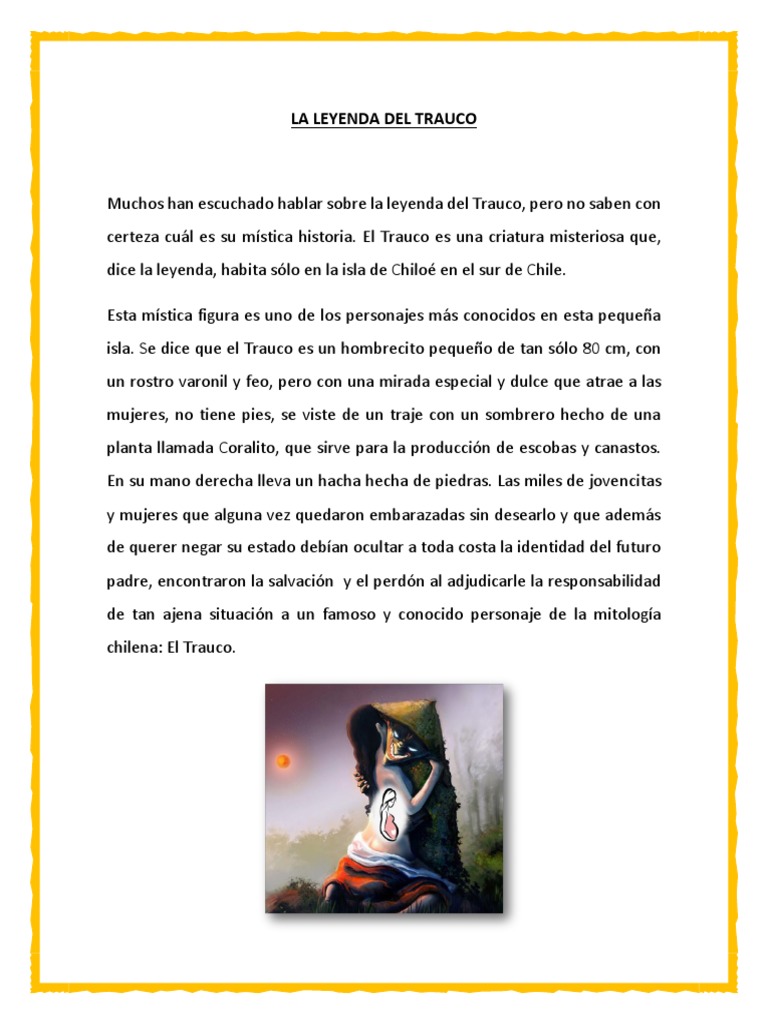 La Leyenda del Trauco en Chiloé | PDF | Ciencias sociales | Historia