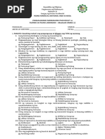 Midterm Exam Sa Filipino 12 (Pagsulat Sa Filipino Sa Piling Larang - Akademik) | PDF