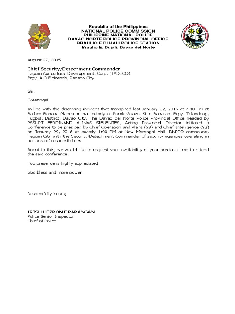 Police conference on security incident | PDF | Inspector | Law Enforcement