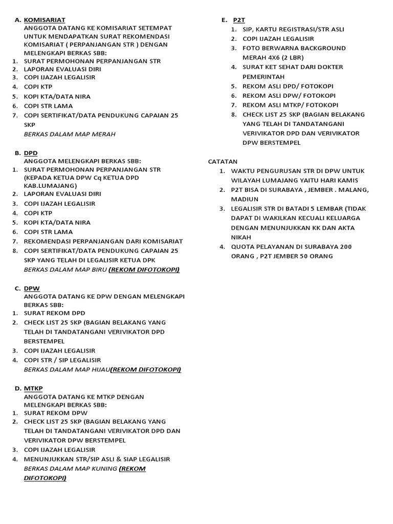 Alur Pengurusan STR | PDF