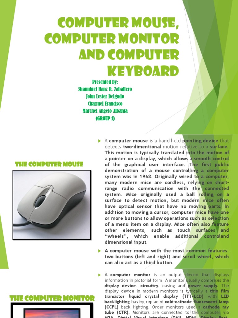 Keyboard, Mouse, Monitor | Download Free PDF | Computer Monitor | Computer Keyboard