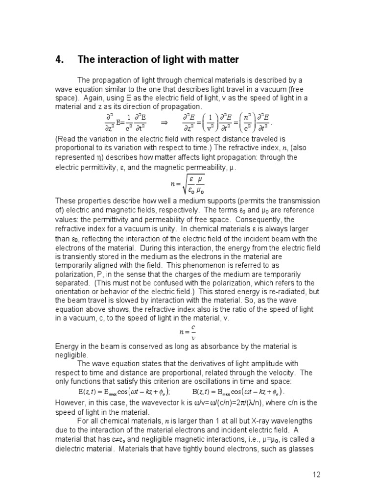 Refractive Index | PDF | Refractive Index | Nonlinear Optics