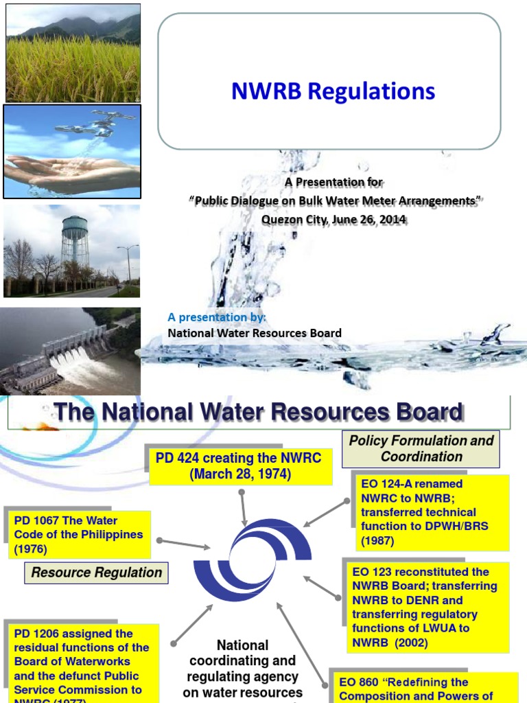 NWRB Regulations: A Presentation For "Public Dialogue On Bulk Water ...