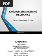 Engineering Mechanics Notes | PDF | Truss | Beam (Structure)