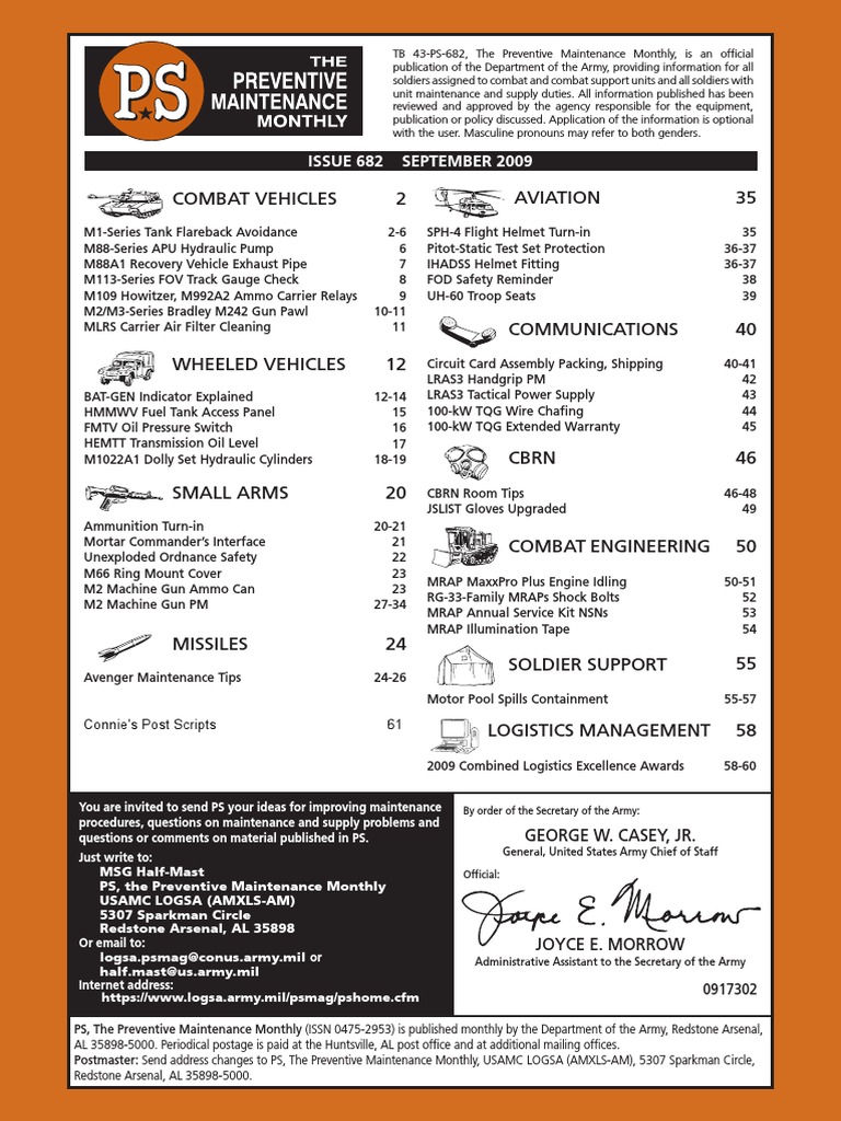 PS - 682 M1 Tank Canon Flareback | PDF | Motor Oil | Mrap