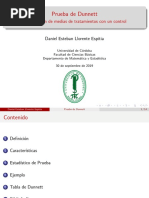 Prueba de Dunnett | PDF | Estadísticas | Probabilidades y estadísticas