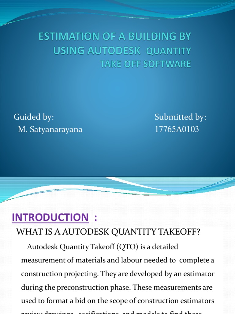 On Quantity Takeoff Software | Download Free PDF | Building Information ...