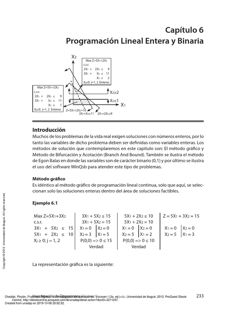 Investigación de Operaciones. Volumen I (3a. Ed.) - (Capítulo 6 ...