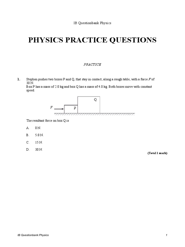Phys 1 Prac | PDF | Acceleration | Force