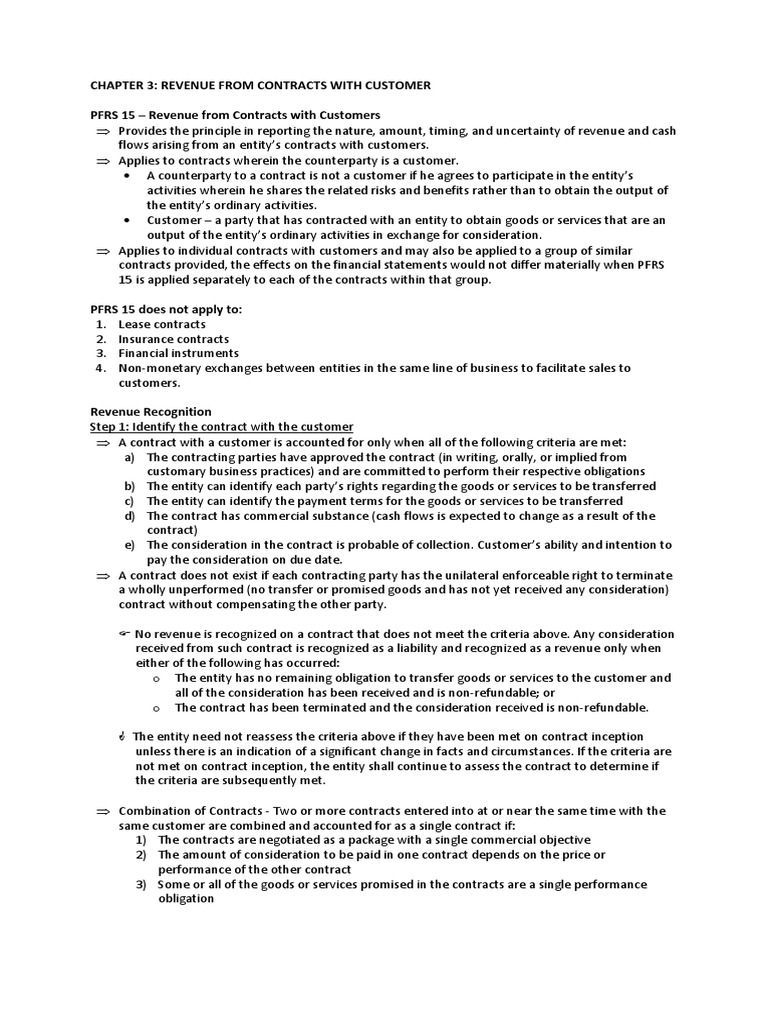 Chapter 3 Revenue From Contracts With Customers | PDF | Prices | Revenue